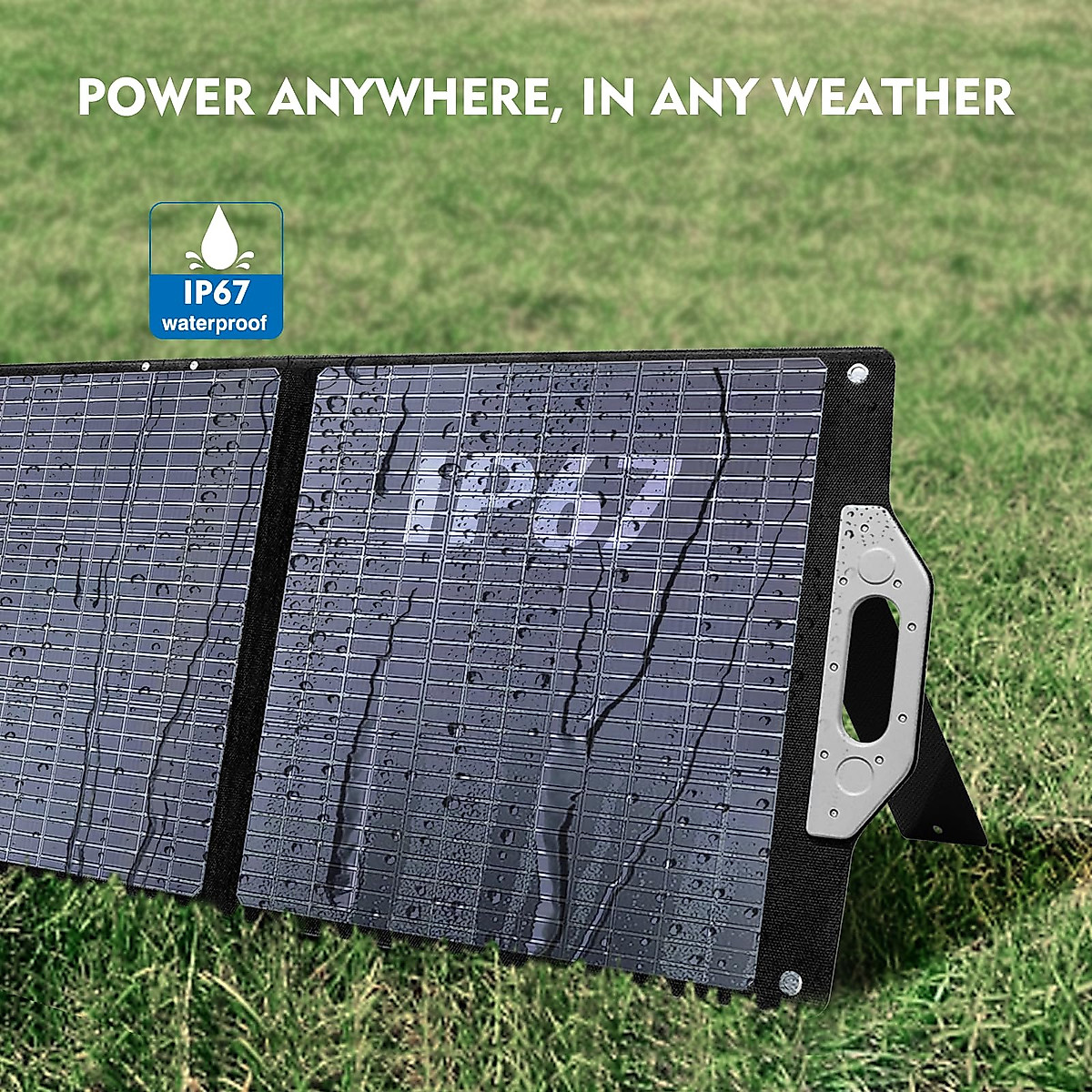 STORCUBE-100W-Portable-Solar-Panel for Power Station Generator, IP67 Waterproof Solar Cell Solar Charger with High-Efficiency Battery Charger for Outdoor Camping Van RV Trip