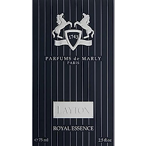 PARFUMS de MARLY - Layton - 2.5 Fl Oz - Eau De Parfum for Men - Top Notes Apple, Bergamot, Lavender - Heart Notes Jasmine, Violet, Geranium - Base Notes Vanilla, Pepper, Guiac Wood, Pacychoouli - 75ml