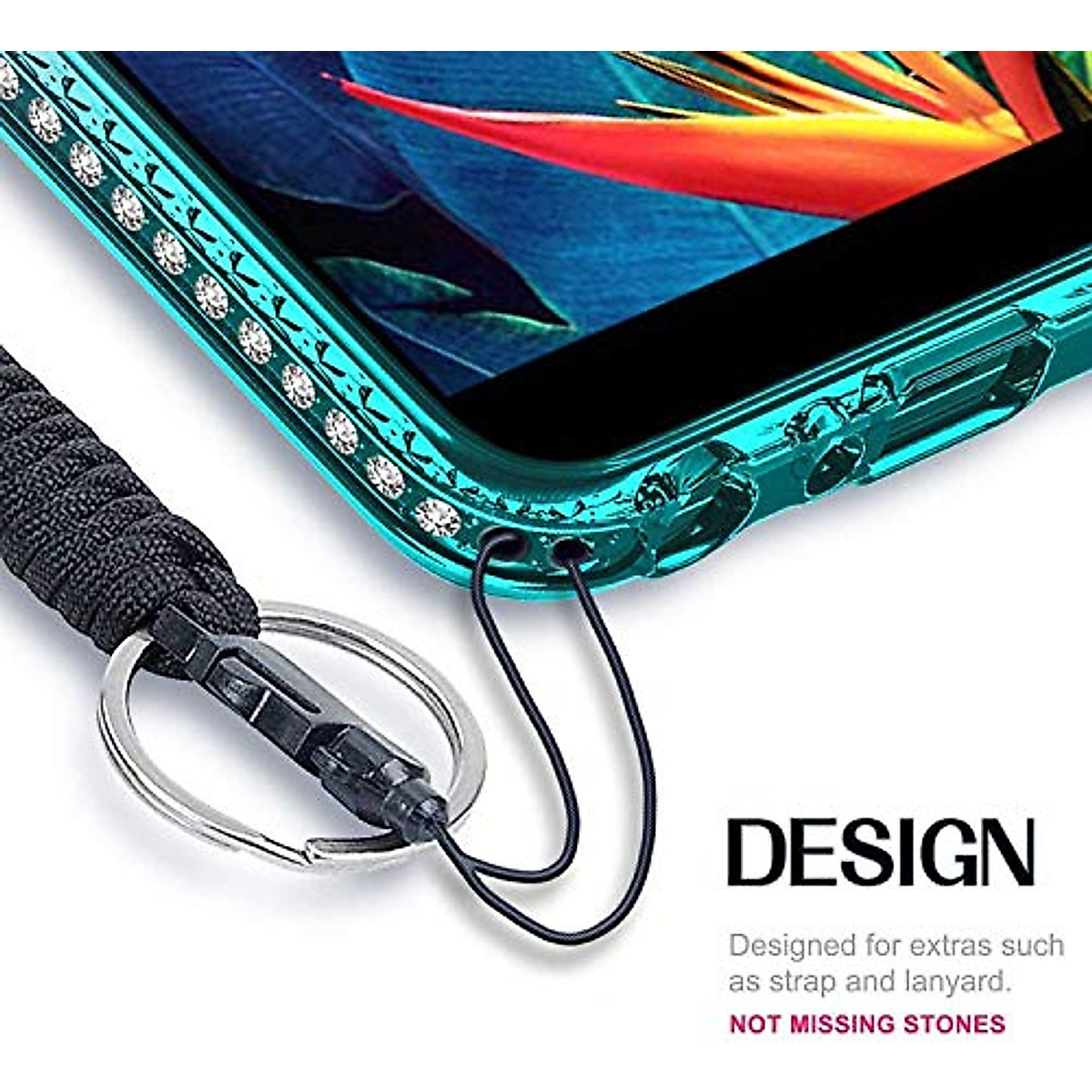 NGB iPod Touch 7 Case, iPod Touch 6/5 Case with HD Screen Protector and Ring Holder for Girls Women Kids, Glitter Liquid Soft TPU Clear Cute Case for Apple iPod Touch 7th/6th/5th Generation -Pink/Aqua