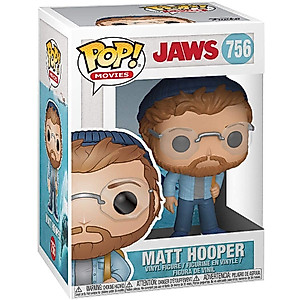POP Jaws - Matt Hooper Funko Pop! Vinyl Figure (Bundled with Compatible Pop Box Protector Case), Multicolored, 3.75 inches