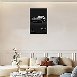 Car Poster Ferrari F40 Supercar Posters Racing Car Canvas Wall Art For Boy's Bedroom SuperCar Wall Decor Unframe-style 12x18inch(30x45cm)