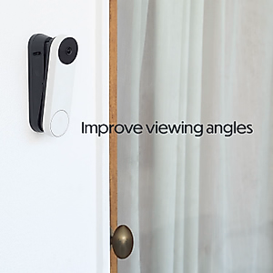 Wasserstein Vertical Adjustable Mount for Google Nest Doorbell (Battery) - Made for Google Nest