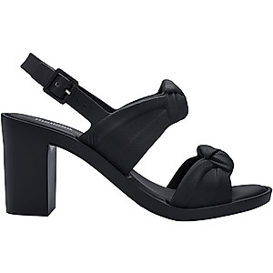 Melissa - Womens Velvet Heel Sandals, Size: 6 M US, Color: Black