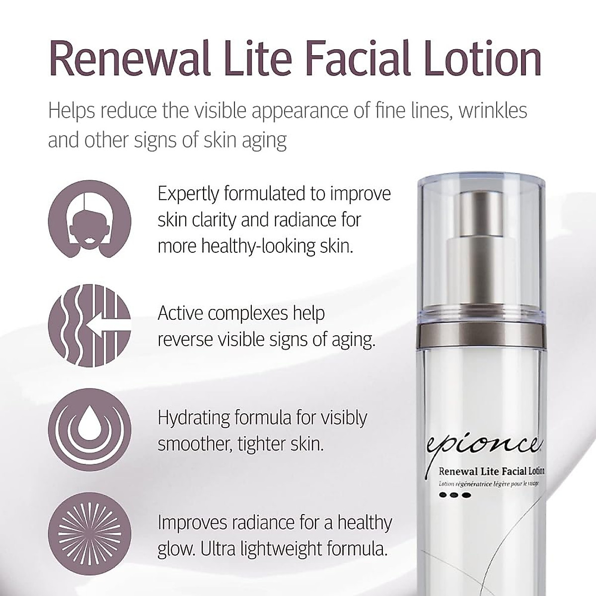Epionce Renewal Lite Facial Lotion - Lightweight Hydrating, Anti-Aging Moisturizer for Combination to Oily & Problem Skin, Dermatologist Skincare