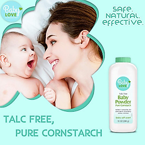 Baby Powder, Pure Cornstarch, 10-oz. (pack of 12)