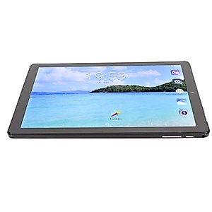 DAUERHAFT WiFi Tablet Dual Box Speakers 10.1 Inch Digital Tablet 4GB RAM 64GB ROM 8 Core 2 in 1 for Reading Games (US Plug)