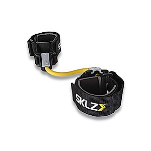 SKLZ Chrome Lateral Resistor Pro Adjustable Strength Trainer with Cuffs and 3 Resistance Band