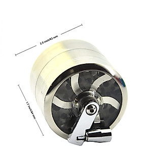 Spices Grinder(2.5", Silver),Easy Clean