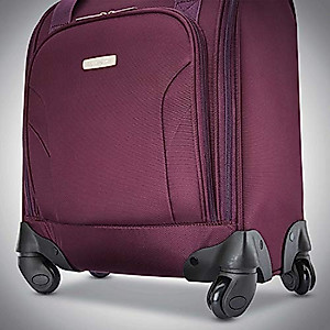 Samsonite Underseat Carry-On Spinner with USB Port, Purple, One Size