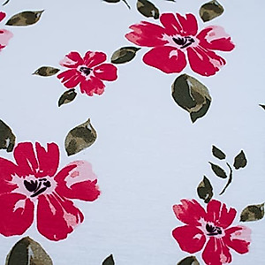 Texco Inc Floral Pattern Heavy Rayon Spandex Jersey Knit 4 Way Stretch/Medium Flowers Print/Maternity, Apparel, DIY Fabric, Off White Watermelon 10 Yards