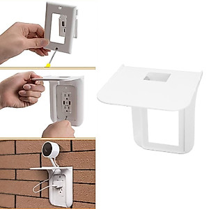 Haofy Wall Outlet Shelf, Plug Shelf, Easy to Use, Made of ABS