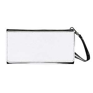 Sublimation Heat Transfer Wallet Blank, Fashion Ladies Leather Clutch Wallets, Large Capacity Secure Buckle Leather Clutch Wallet, Wristlet Bag, DIY Craft Long Purse for Women Girl Gift