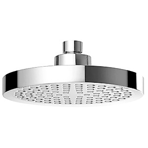 HandyCondo High Pressure Shower Head 6 Inch | Showerhead Is Perfect For Homes With Low Water Pressure | Leakproof Fixed Shower Heads With Angle-Adjustable Swivel Ball -(Brushed Nickel)