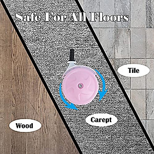 Baby Walker Wheels Replacement, Set of 2, Baby Walker Accessories, Plastic Wheels Casters, Universal Wheels (10mm, Pink)