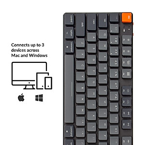 Keychron K5 SE Hot-swappable Ultra-Slim Wireless Bluetooth/Wired USB Mechanical Keyboard with Low-Profile Optical Brown Switch, Full Size Layout 104-Key White LED Backlit for Mac and Windows