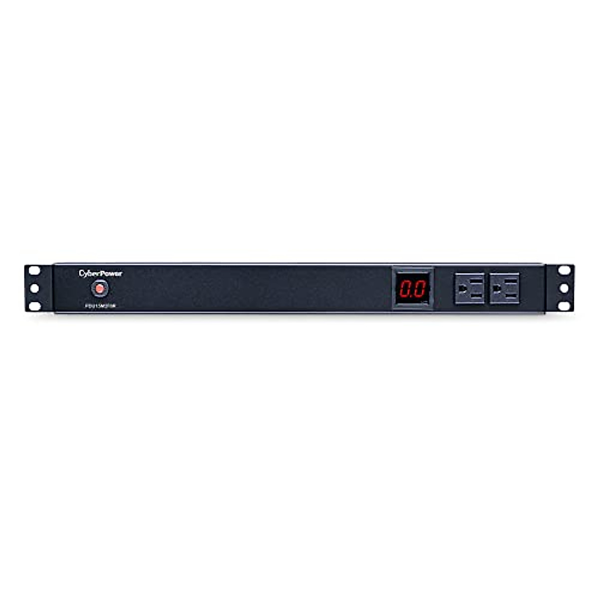 CyberPower PDU15M2F8R Metered PDU, 100-125V/15A, 10 Outlets, 1U Rackmount, Black