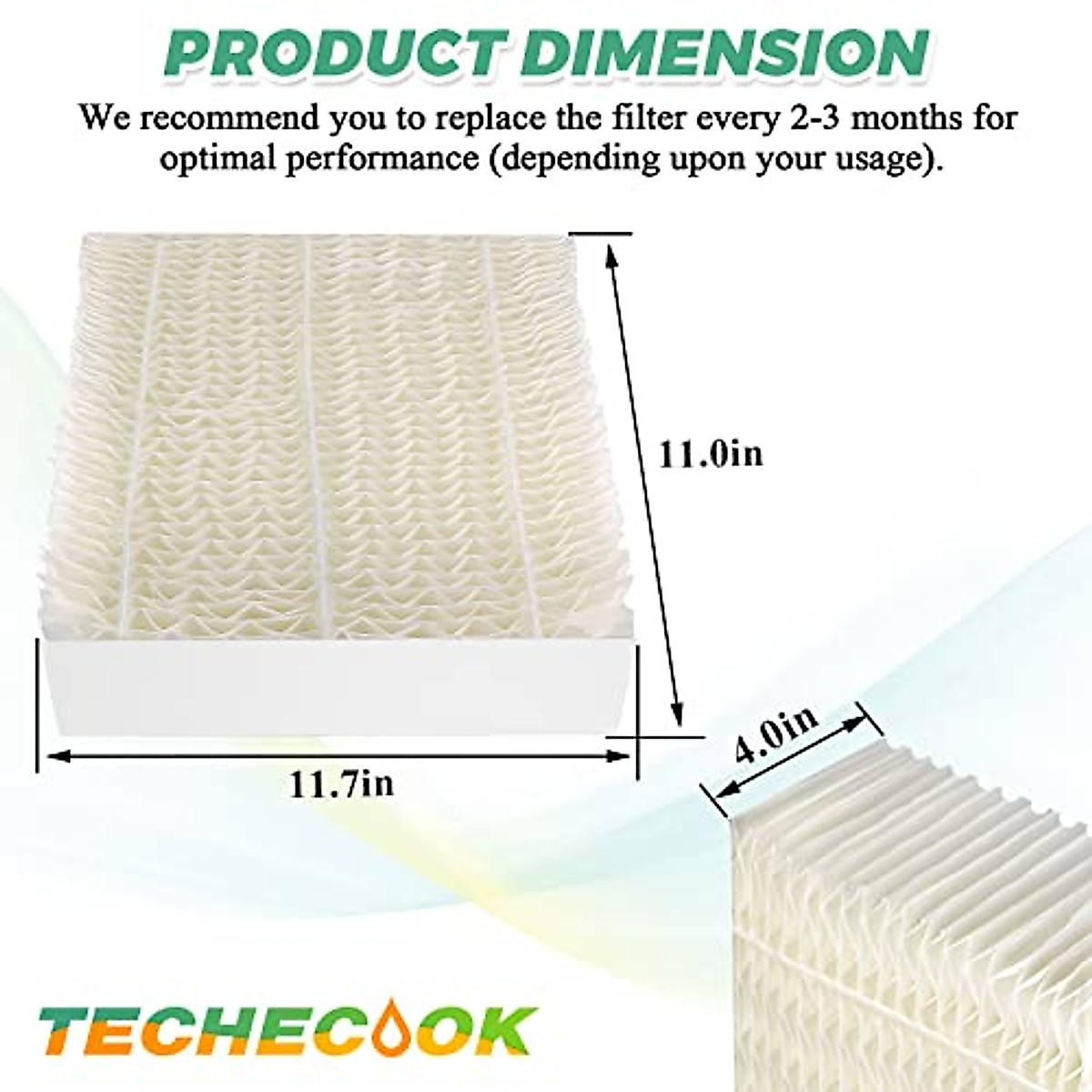 1043 Super Humidifier Wick Filter Replacement for Essick AirCare Evaporative Humidifiers Filter 1043 EP9500 EP9700 EP9800 831000 821000 826000 826800 and Bemis Space Saver 800 8000 Series Humidifiers