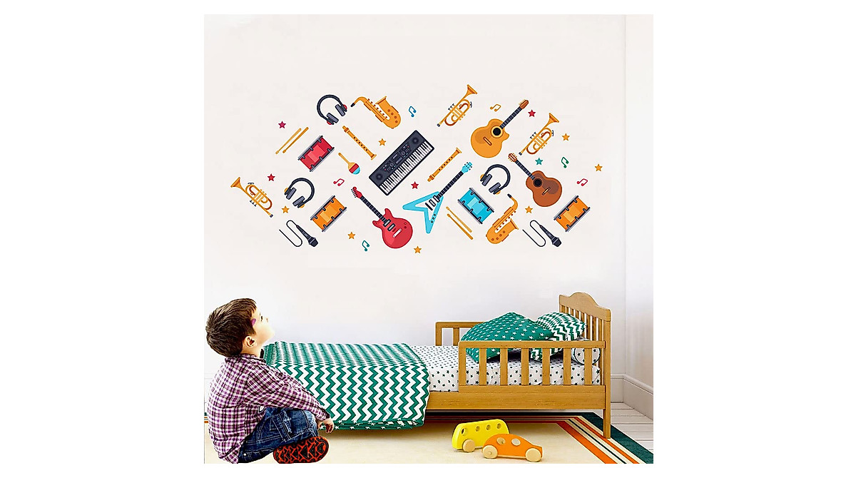 Music Instrument Wall Decals: Peel & Stick Decor for Any Room