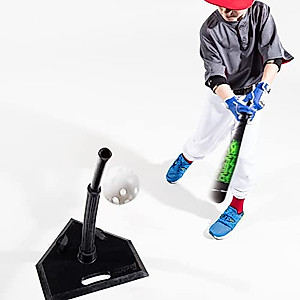Franklin Sports Kids Teeball Batting Tee - 1 Position Hitting Tee for Teeball, Softball + Baseball + Stand - Adjustable Youth Tee