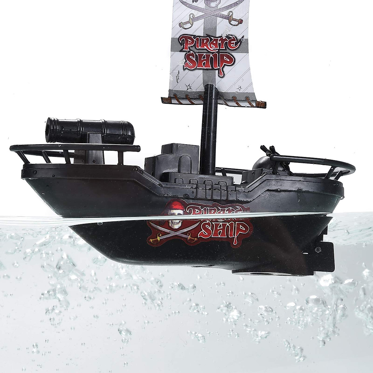 Juephe Pool Pirate Toy Boat Bath Toys - Children’s Toy Boat，Pirate Yacht Toy in Bath Tub, Gift for Kids Pool Toy，It Can Travel After Loading The Batteries