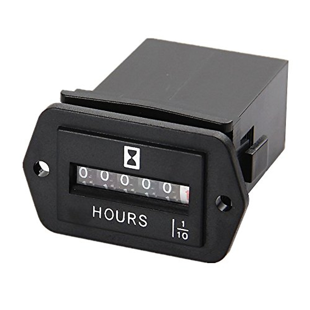AIMILAR Mechanical Hour Meter AC 110V-250V for Small Engines, Boats, Generators and More - 6 Digit Display with Easy Installation and High Accuracy