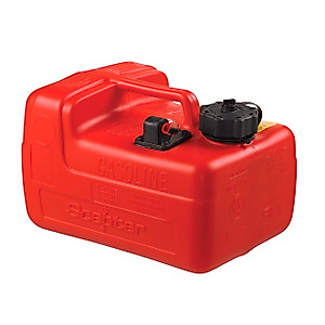 Scepter 08576 OEM Portable 3.2 Gallon Marine Fuel Tank For Outboard Engine Boats, 14-Inches x 10-1/2-Inches, x 9-Inches, Red