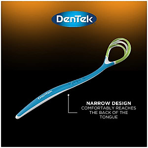 DenTek Fresh Breath Tongue Cleaner, 1 Count. (Pack of 5)
