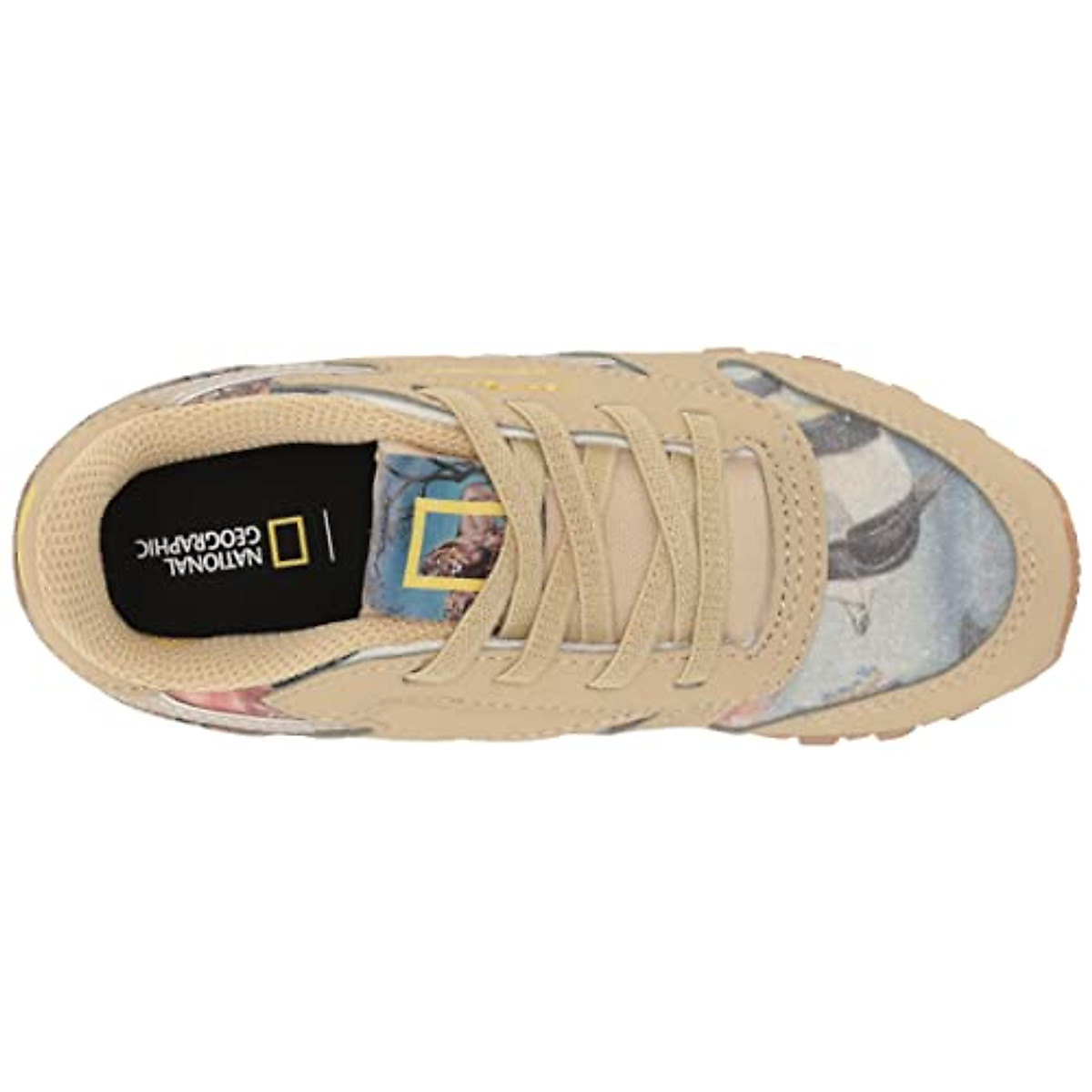 Reebok Baby Classic Leather Sneaker, National Geographic/Utility Beige/Soft Camel, 4 US Unisex Infant