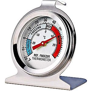 12 Pack Refrigerator Freezer Thermometer Large Dial Thermometer