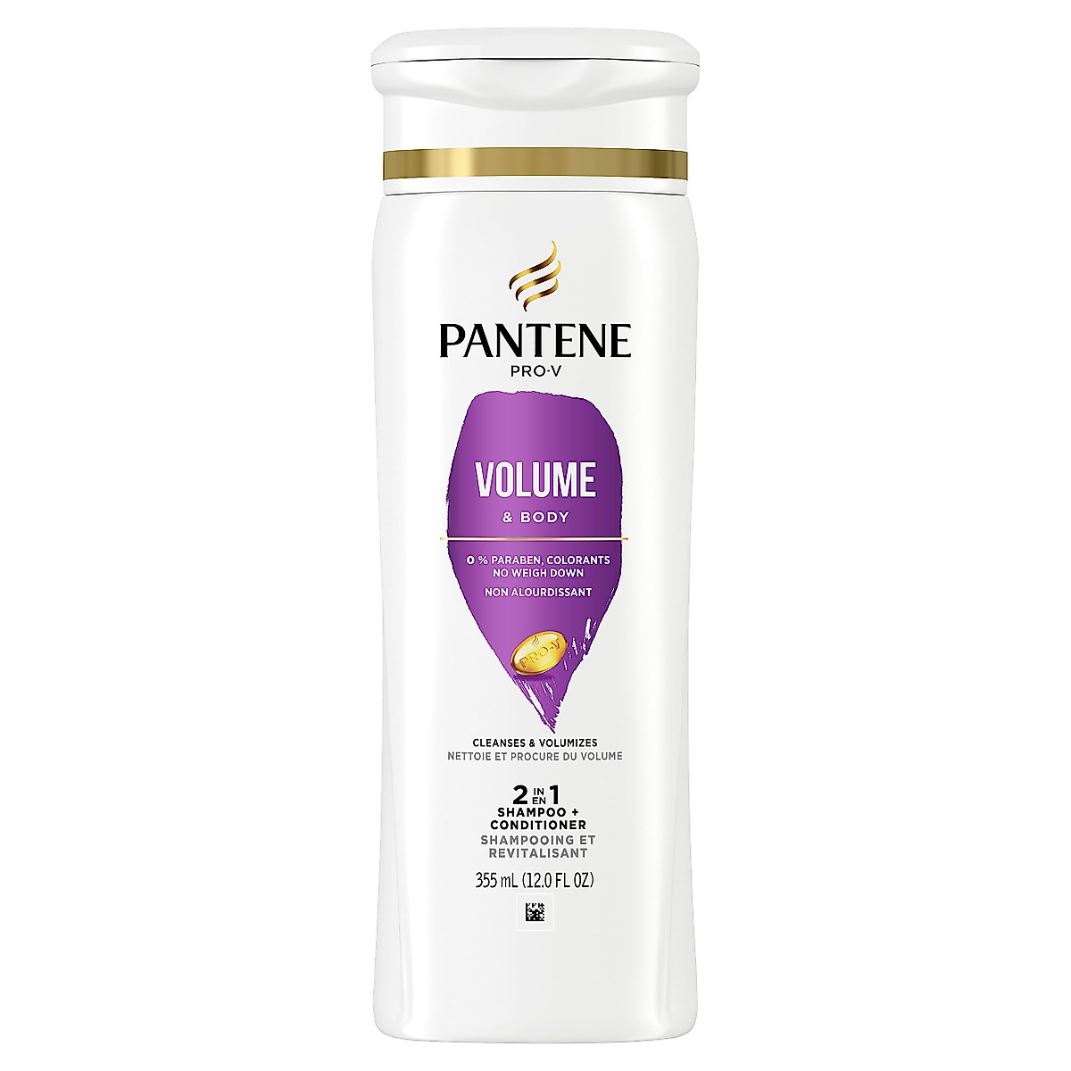 Pantene PRO-V Volume & Body 2in1 Shampoo + Conditioner, 12.0oz