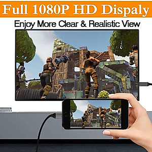 Lightning to HDMI Cable Adapter Compatible with iPhone iPad, Apple MFi Certified Lightning Digital AV Adapter 1080p HDTV Connector Cable Compatible for iPhone 12/11/XS/X/8/7 to TV Projector Monitor