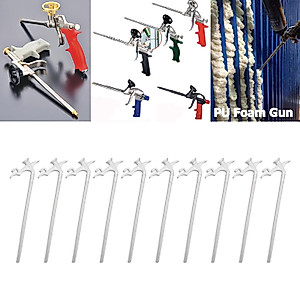 Montesy 10Pcs Spray Foam Tubes Nozzle Tips Gaps Filling Foam Spray Replacement Tube Triggers and Tube Assembly Spray Foam Nozzles