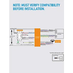 LEONLITE 25W LED Emergency Driver, 100-347VAC, 170VDC Output, UL Listed, Emergency Driver with Battery Backup, Fit for 25W-200W LED Fixtures, 90mins Power Supply for High Bay Lights, Pack of 2