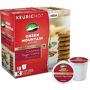 Green Mountain Coffee, Cinnamon Sugar Cookie, K-Cups for Keurig Brewers, 18 Count
