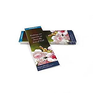 Christian Bookmark with Bible Verse, Pack of 25, Assurance Themed, Nothing Can Separate Us From the Love of God, Romans 8:38-39