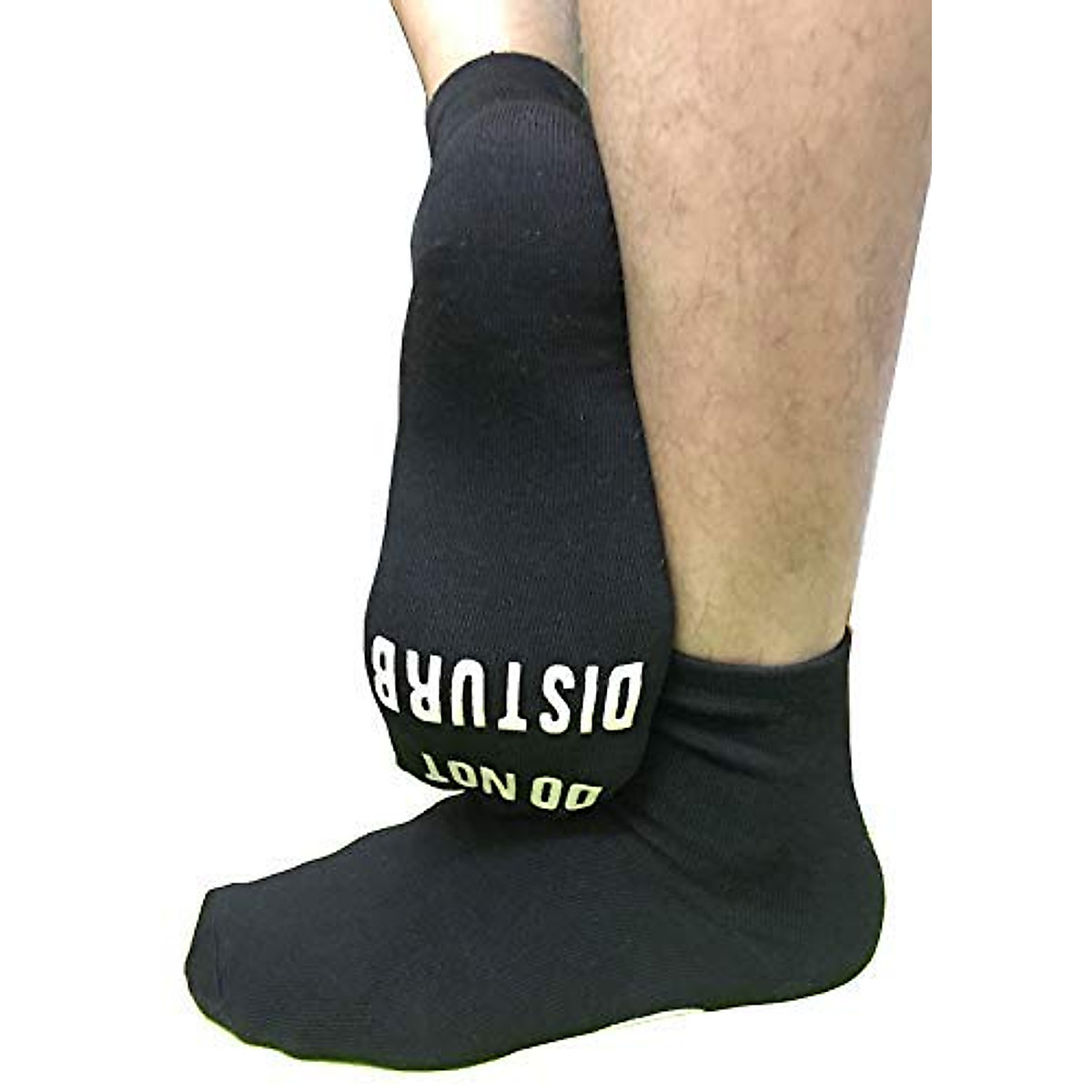 Horande Novelty Cotton Socks Do Not Disturb Socks Funny Gifts for Men Women Gamers, Black, Medium