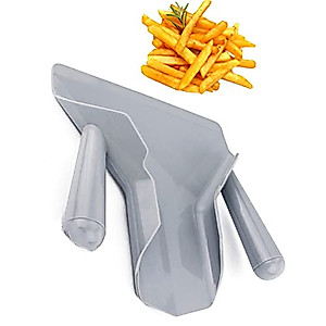 HugeLooy French Fry Bagger Scoop, Commercial Fry Bagger Scooper, Food French Fries Shovel Fry Scoop (Dual Handle)