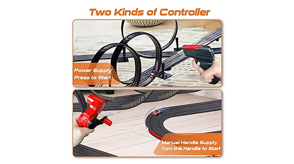 High-Speed Slot Car Race Track for Kids - Dual Racing Fun