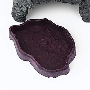 POPETPOP Reptile Food Bowl Water Dish - Resin Reptile Food and Water Feeding Bowl, Reptile Food Container Feeder for Tortoise Lizard Snake Frog Gecko, Pet Breeding Tray