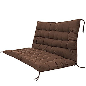 Hruile Replacement Cushion for Outdoor Patio Swing, 2-3 Seater Bench Cushion with Backrest, 3 Inch Thick Seat Cushion Sofa Pad