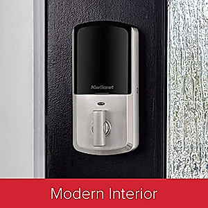 Kwikset 99390-001 Halo Wi-Fi Smart Lock Keyless Entry Electronic Touchscreen Deadbolt Featuring SmartKey Security, Satin Nickel