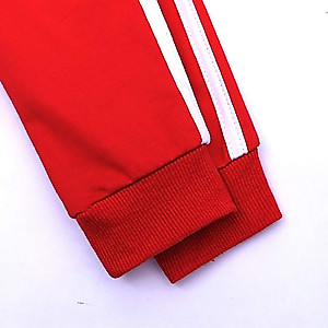 ZFTTZYMX Baby Boys Girls Cotton Tracksuit Sweatshirt Top + Sweatpants Zipper Coat Outfits Set