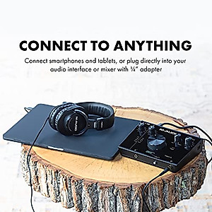 M-Audio HDH40 – Over Ear Studio Headphones with Closed Back Design, Flexible Headband and 2.7m Cable for Studio Monitoring, Podcasting and Recording