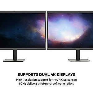 Belkin Thunderbolt 3 Dock Pro w/ Thunderbolt 3 Cable - USB-C Hub - USB-C Docking Station for MacOS & Windows, Dual 4K @60Hz, 40Gbps Transfer Speed, 85W Upstream Charging, w/ Ethernet, SD & Audio Ports