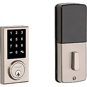 kwikset Electronic Deadbolt Keyless Entry Nickel Touch Screen