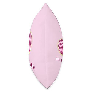 NUKO You Are One Cute Cookie Punny Valentine Heart Sus Kawaii Cat Throw Pillow, 18x18, Multicolor