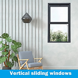 Window Security Bars Adjustable Lock bar Sliding Door Child Safety Extendable (16.6'' to 44'') for Windows, White