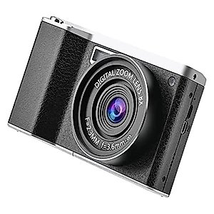 Camera Vlogging Camera, 4K Digital Camera for with WiFi 16X Digital Zoom 180 Degree Flip Screen Wide Angle Lens, Macro Lens Digital Camera