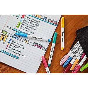 SHARPIE S-Note Creative Colouring Highlighter Pens | Marker Pen to Write, Draw & More | Assorted Pastel Colours | Chisel Tip | 12 Count