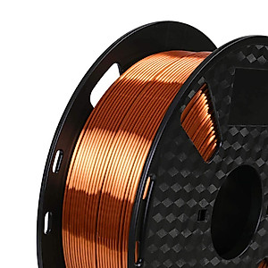Silk Copper PLA Filament 1.75 mm 1KG 3D Printing Filament 2.2LBS Shine Silky Metallic Metal Copper Gold Silver Bronze PLA 3D Printer Material HZST3D